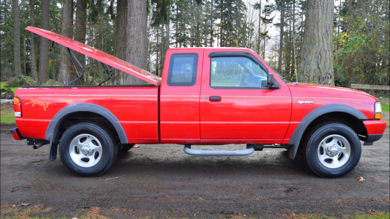 1999 FORD RANGER CLUB CAB 4X4 3.0L V6 LOW MILES - YouTube