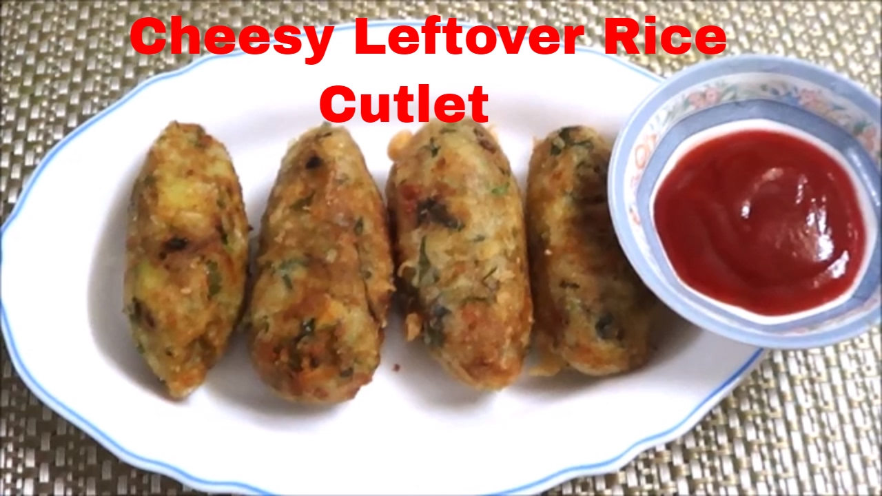 Cheesy Leftover Rice Cutlet - YouTube