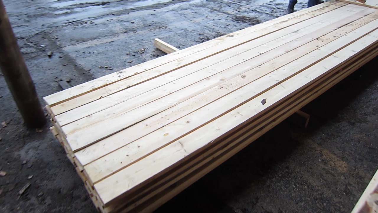 Pine and spruce SF grade sorting 1 - YouTube