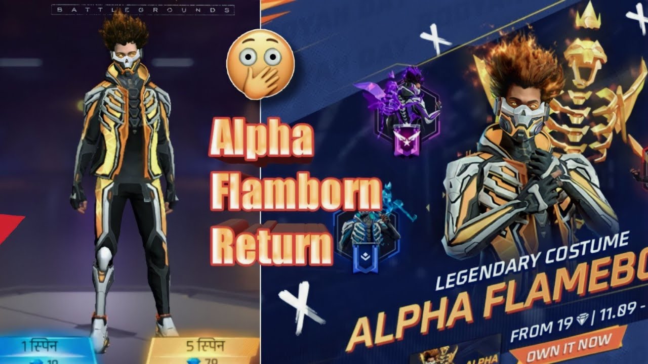 Free Fire Alpha Flamborn Returns😱#alphaflamborn #freefirenewevent - YouTube