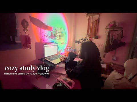 cozy study sessions | a short vlog 👩🏻‍💻📓 - YouTube