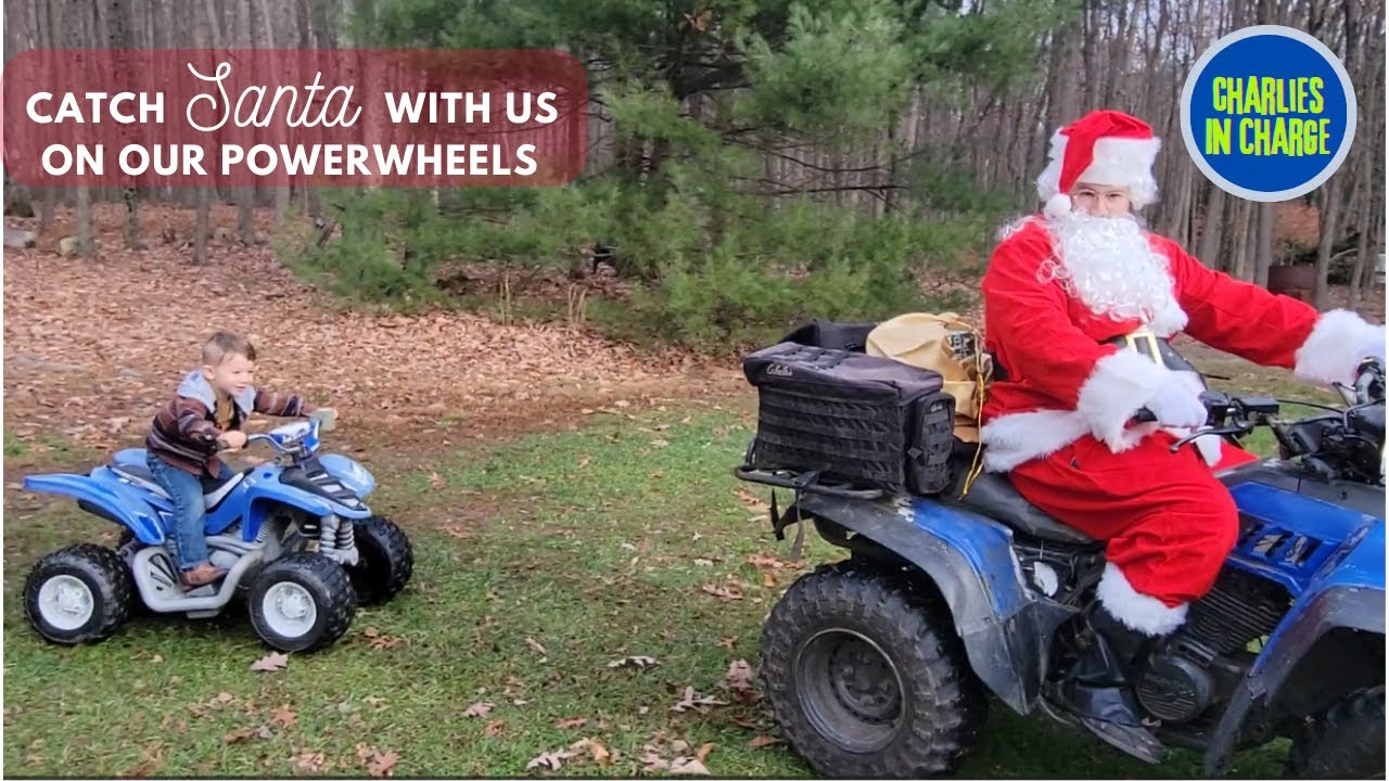 Catch Santa Claus on our Powerwheels | Powerwheels Christmas Adventure ...