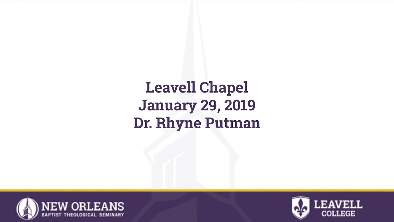 Galatians 6:1-5 | Dr. Rhyne Putman | 01-29-2019 - YouTube