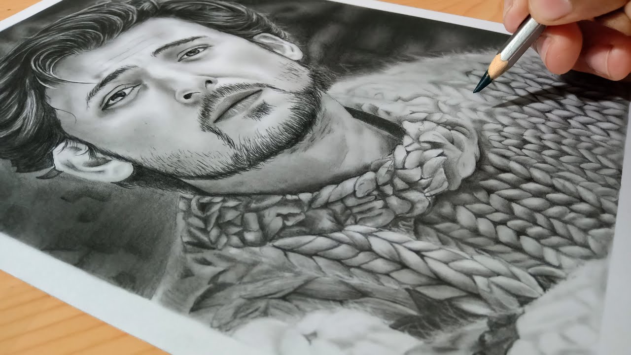 Darshan Raval realistic graphite pencil drawing - YouTube
