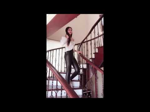 Up and Down the Stairs in Leather Leggings