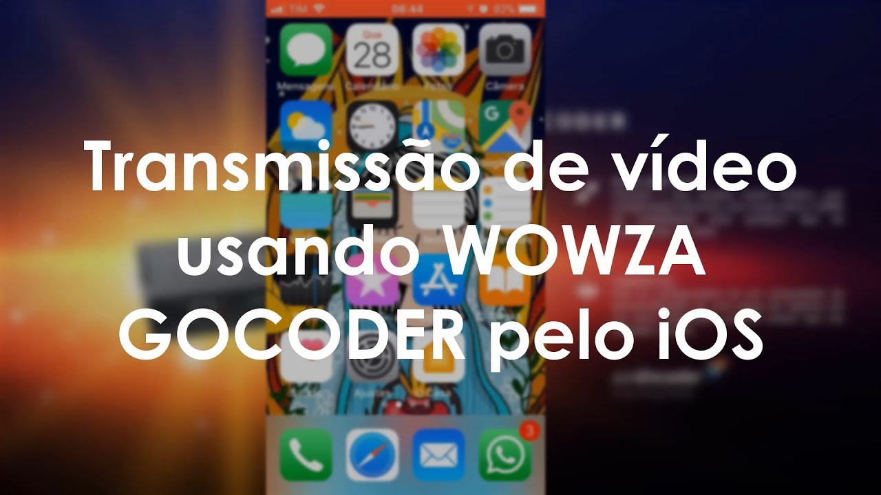 Wowza Gocoder iOS: Transmissõs de vídeo ao vivo - YouTube