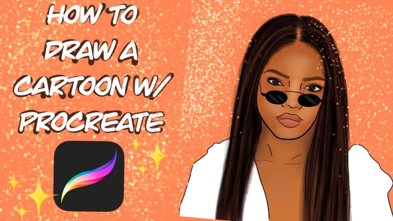 HOW TO DRAW A CARTOON for BEGINNERS | PROCREATE on iPad Pro - YouTube