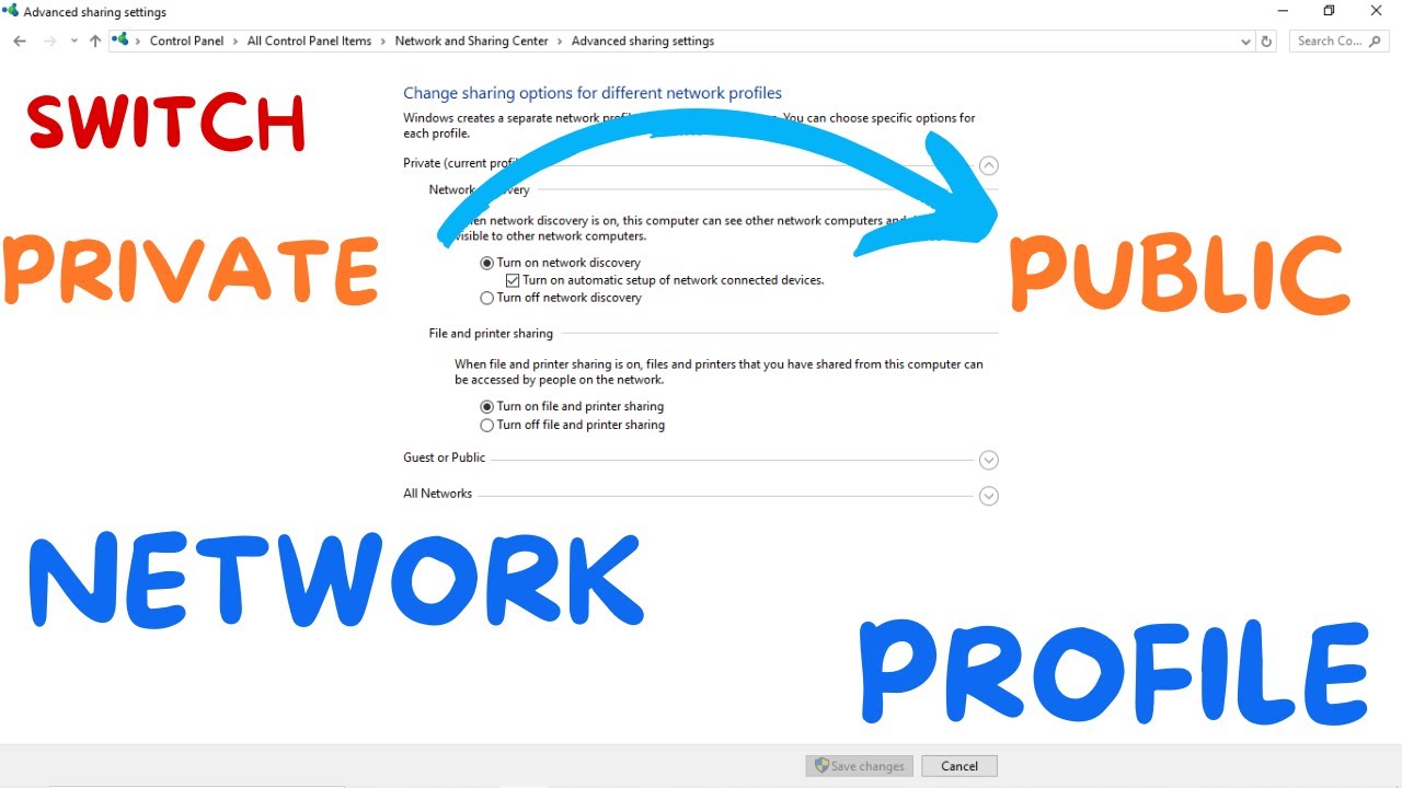 How to Switch Network Profile in Windows 10 | What is Public and ...