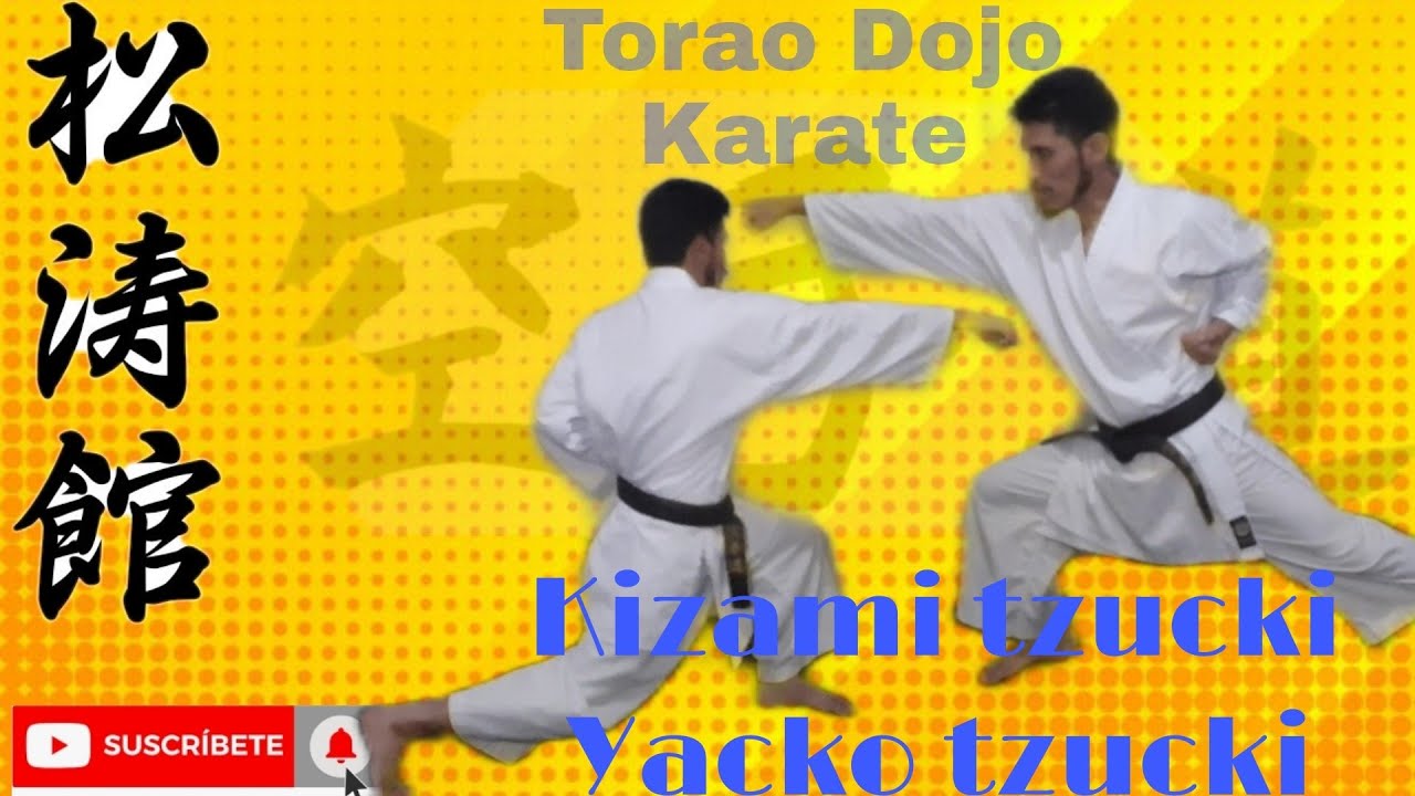 Kizami tzucki-Yacko tzucki, combinando tecnica de combate. karate do ...