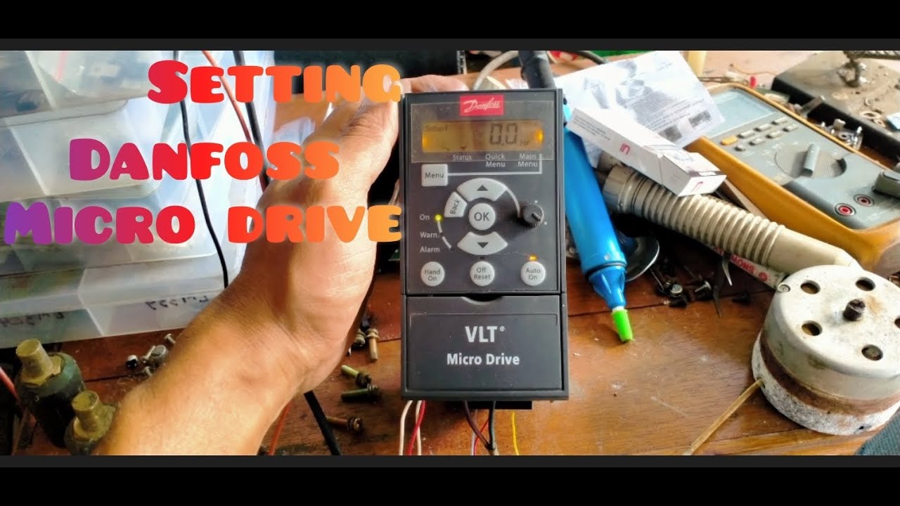 setting danfoss micro drive - YouTube
