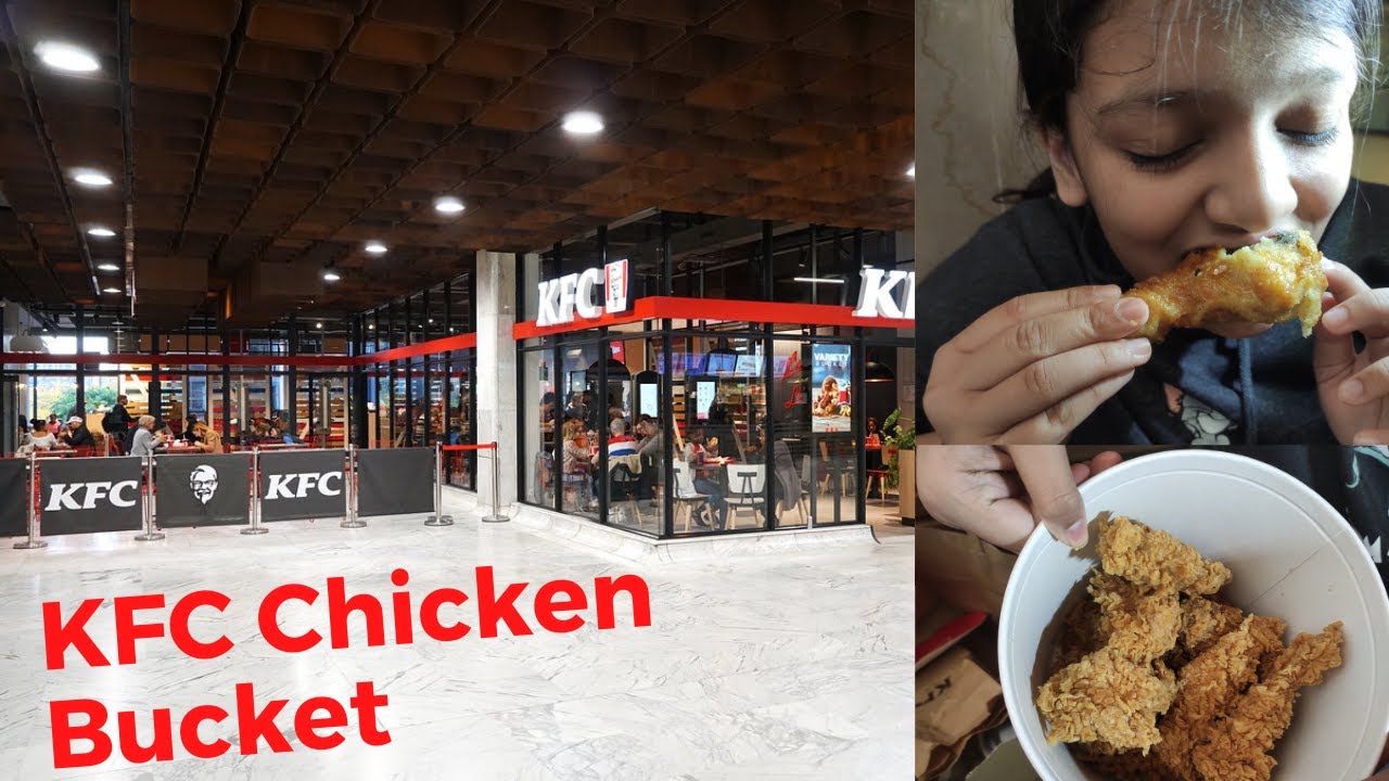 KFC Chicken Bucket | KFC Fried Chicken | Woooo KFC in Belgium - YouTube