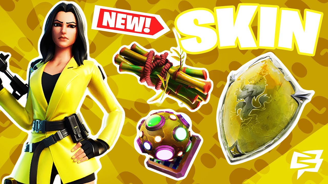 *LEAKED* Yellowjacket Fortnite Outfit Showcase with 182 Back Blings (Leaked Starter Pack Outfit ...