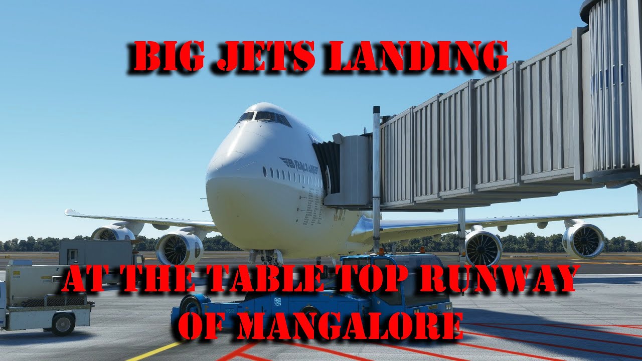 FLYING JETS AROUND THE TABLE TOP AIRPORT OF MANGALORE (MSFS2020) - YouTube
