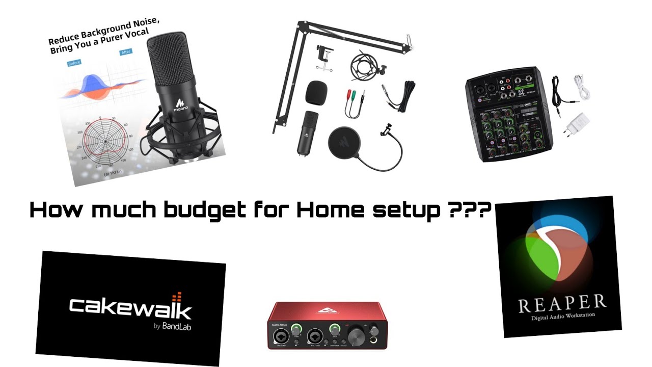 How much budget we need for home studio setup ? - YouTube