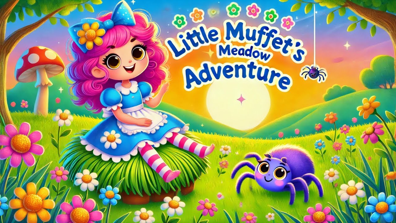 Little Miss Muffet Nursery Rhyme | Cartoon Animation |Nursery Rhymes ...