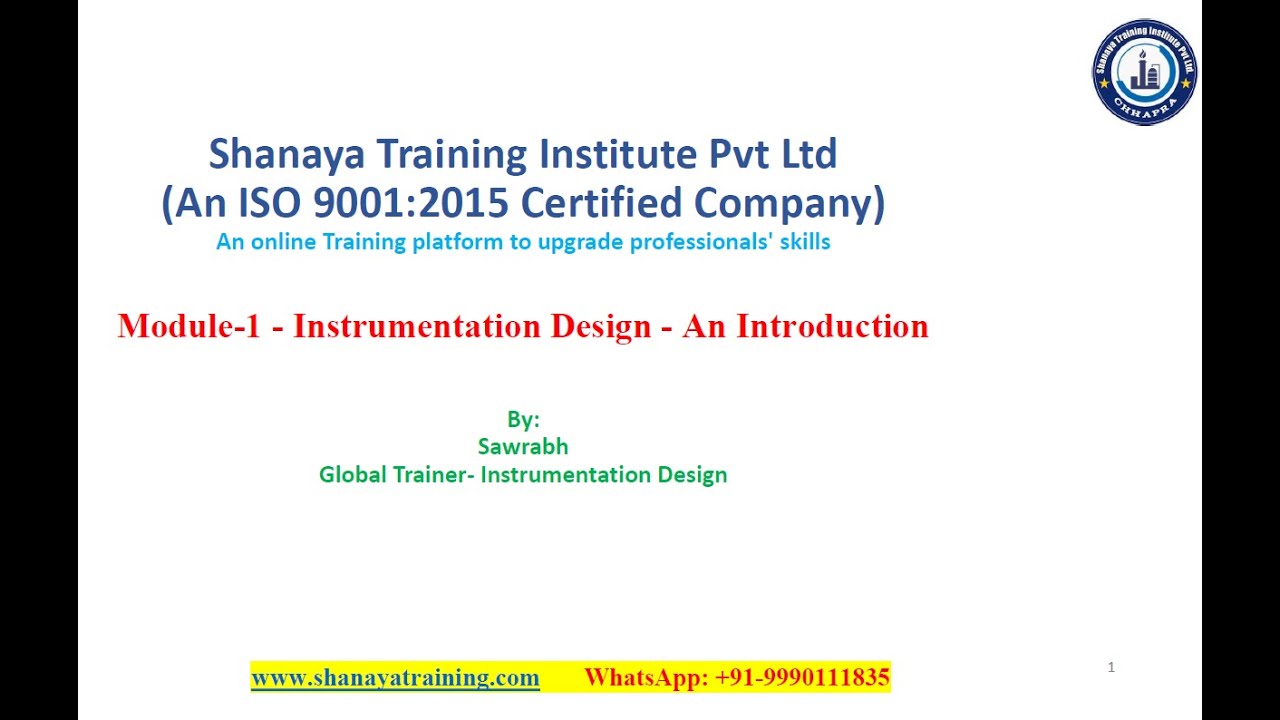L1 Instrumentation Design - An Introduction #online #design #job # ...