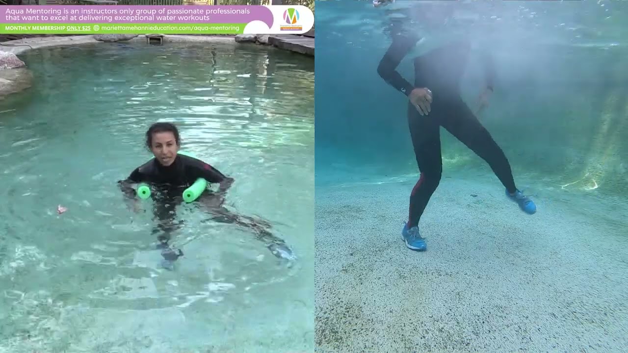 Aqua instructor tip – noddle behind back travelling forward & backward ...