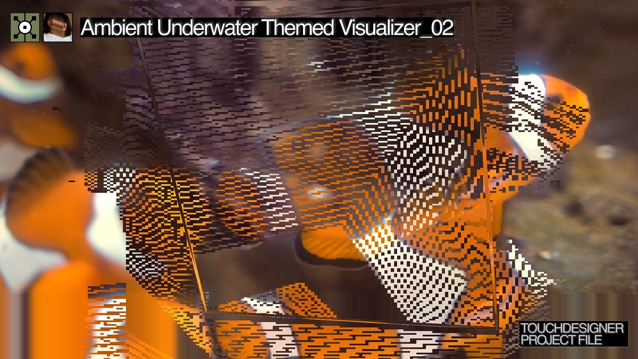 ambient underwater themed visualizer_02 in touchdesigner | project file ...