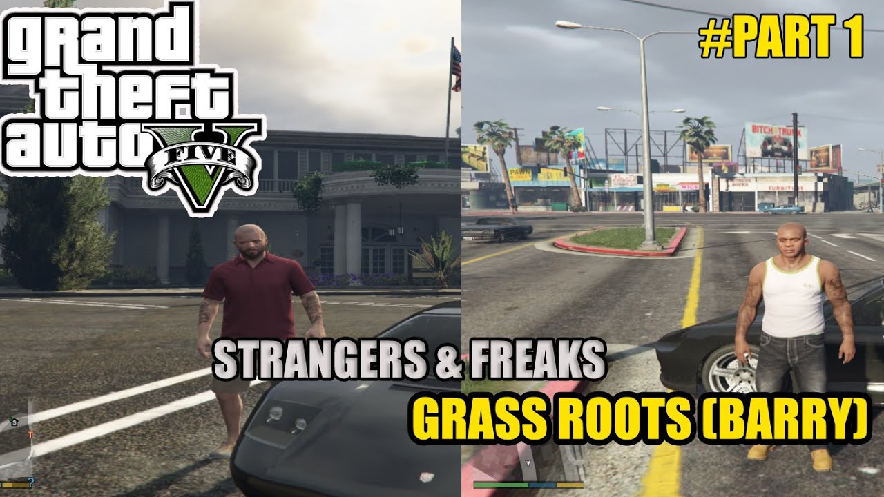 GTA 5 - PC - Strangers and Freaks Mission PART 1 - Grass Roots (BARRY ...