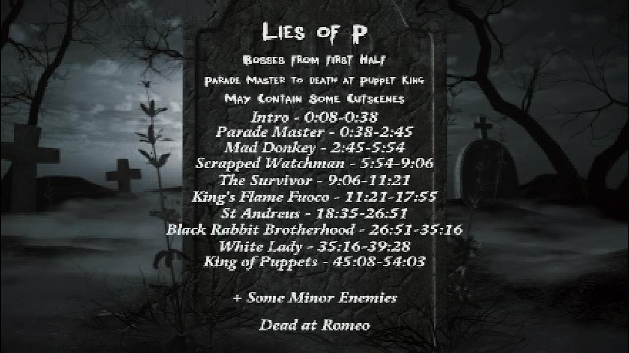 Lies of P - First Half Bosses - YouTube