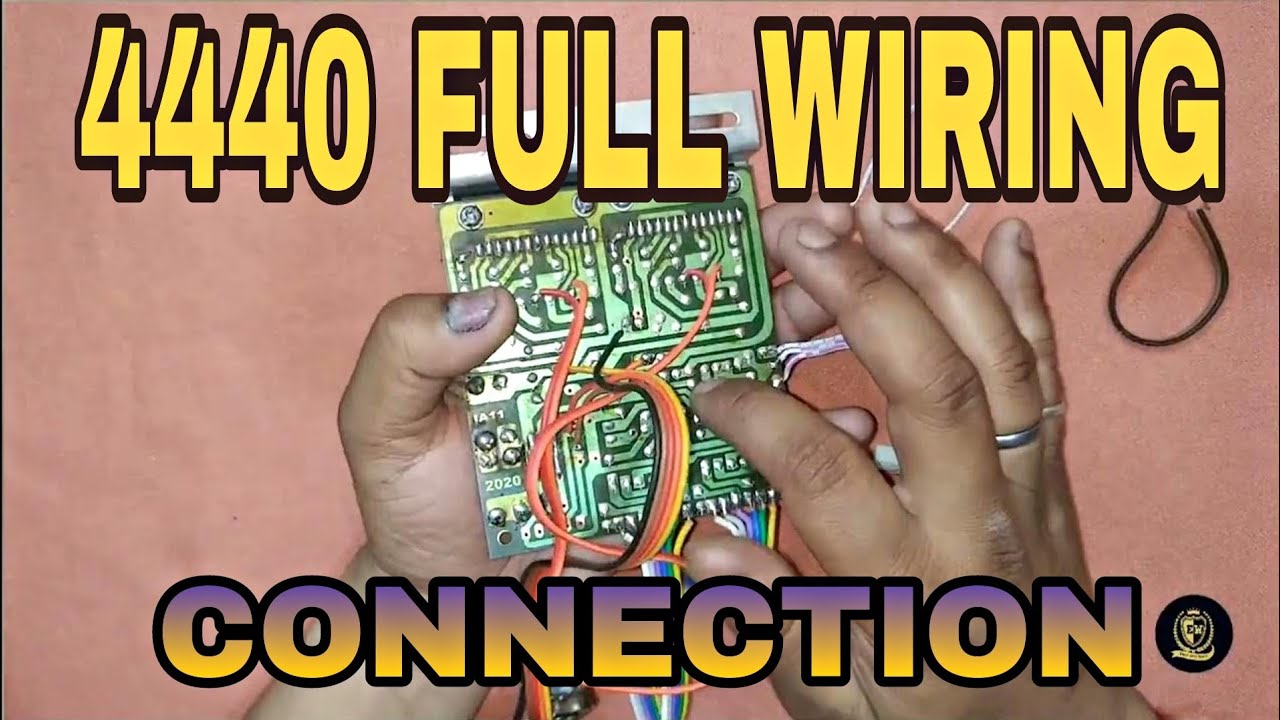 4440 ic Amplifier board full wiring//4440 Amplifier full connection # ...