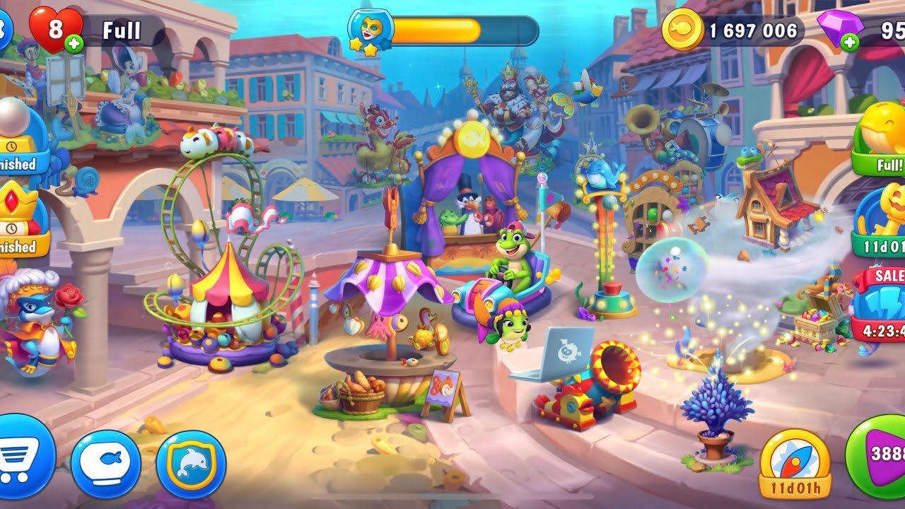 Fishdom Sidegame Zorg & Laura Craft - YouTube