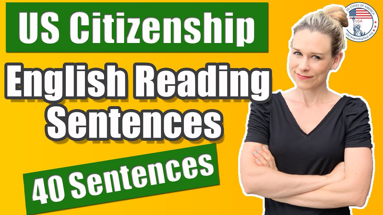 2022 US Citizenship Interview English Reading Test Official Vocabulary ...