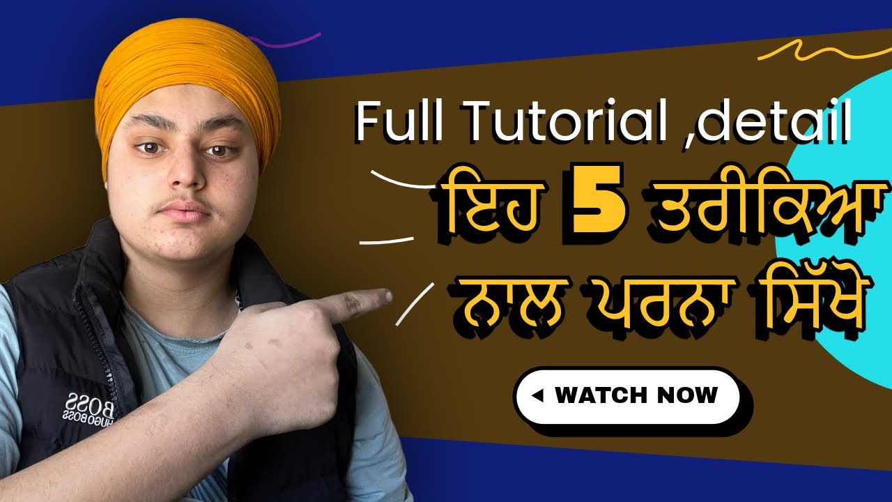How to tie gol parna ( 5 tricks ) very easy Sardari content ️😍 - YouTube