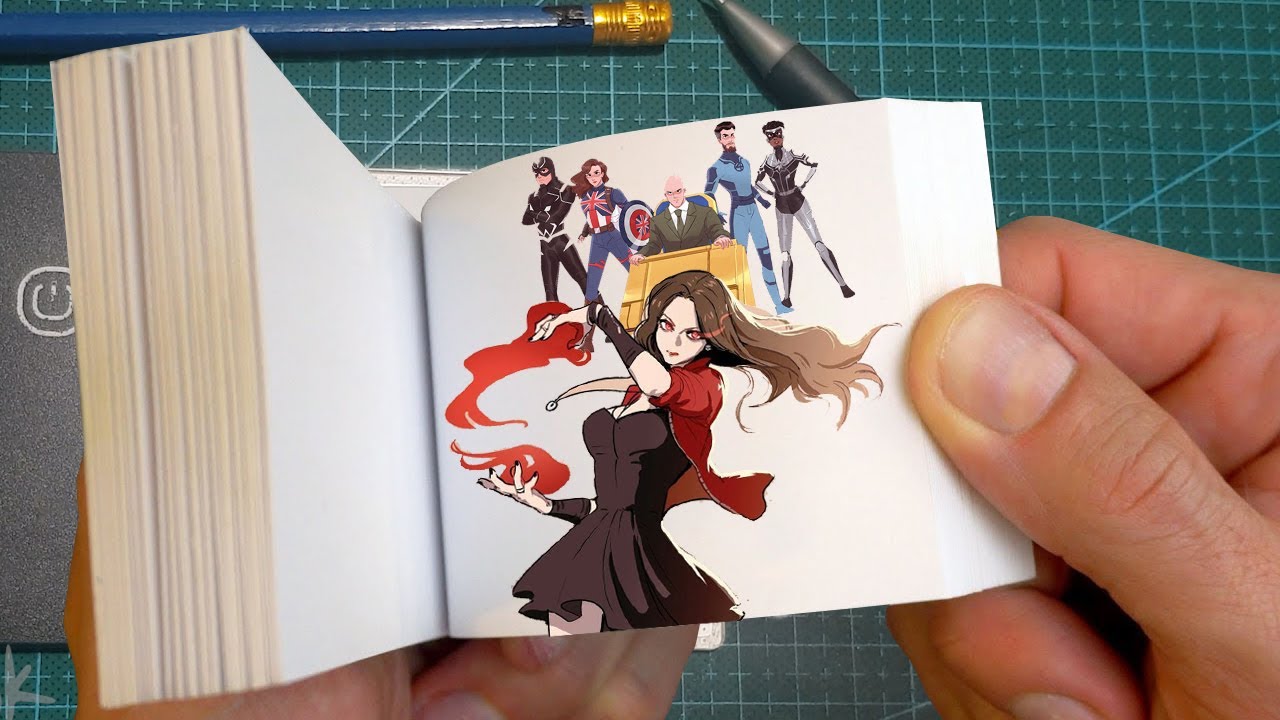 Scarlet Witch Vs illuminati Flipbook - Wanda Kills All - Doctor Strange ...