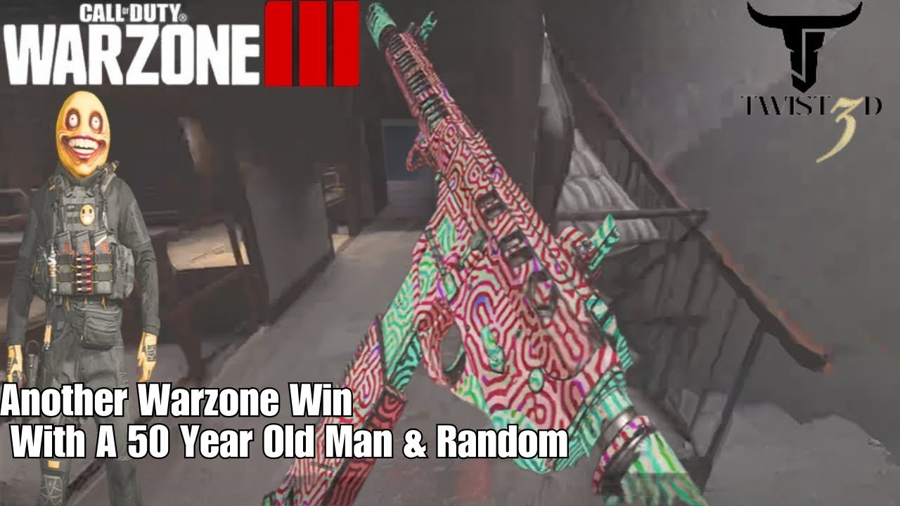 Another Warzone Win With A 50 Year Old Man & Random - YouTube