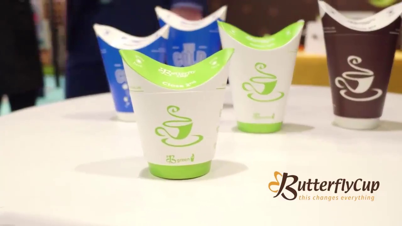 Biodegradable Butterfly cup - YouTube