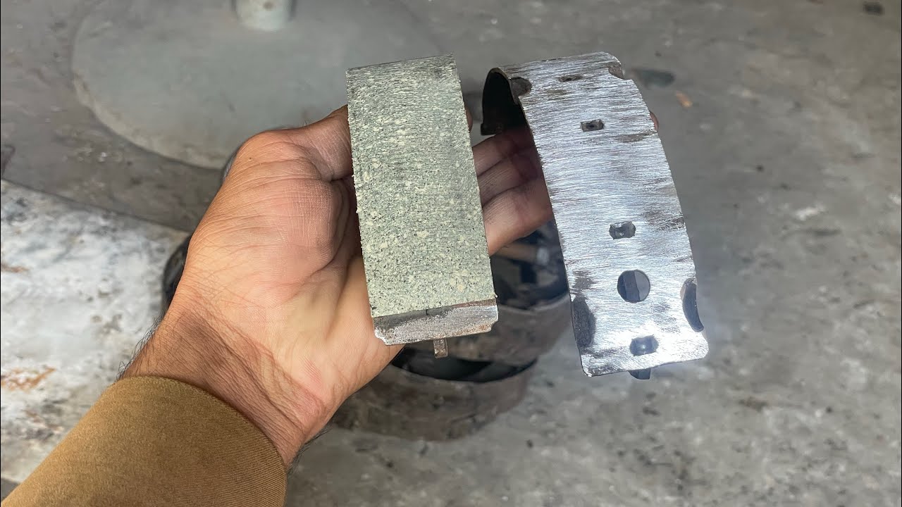 How Rusty Brake Leathers Rebuild - Brake Shoe Restoration | Repairing ...