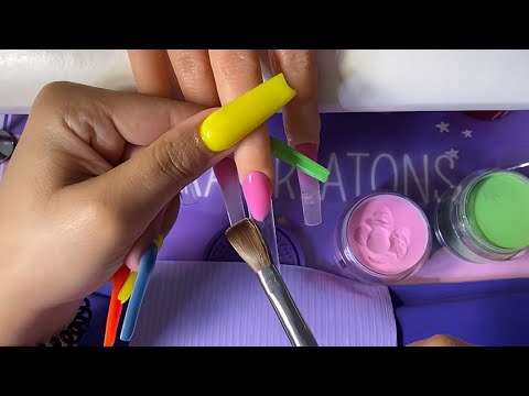 Spring Nail Set 🌼 Acrylic - YouTube