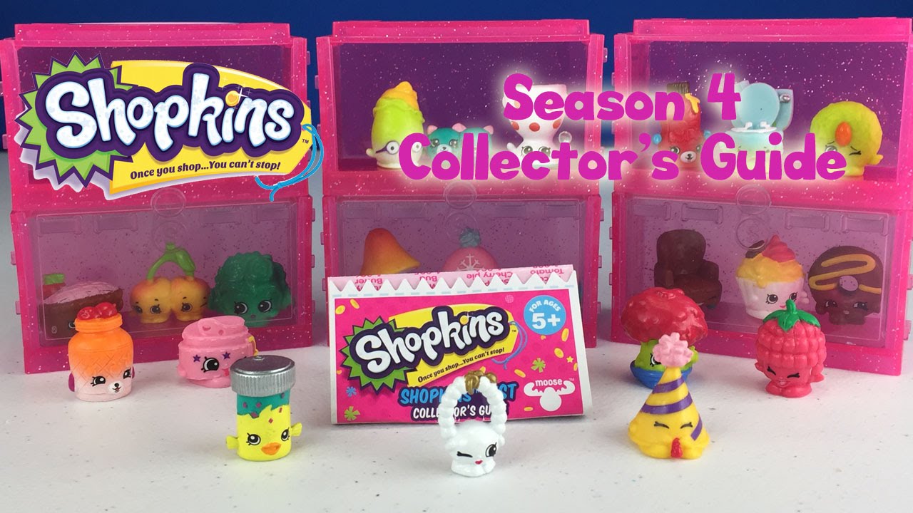 SHOPKINS SEASON 4 - collector's guide and character list with Petkins ...