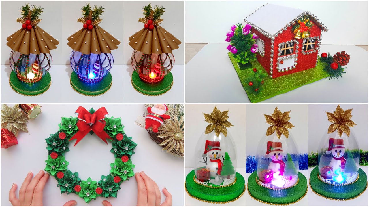 4 Hermosas Decoraciones NavideÑas Económicas Y Fáciles Para Hacer En