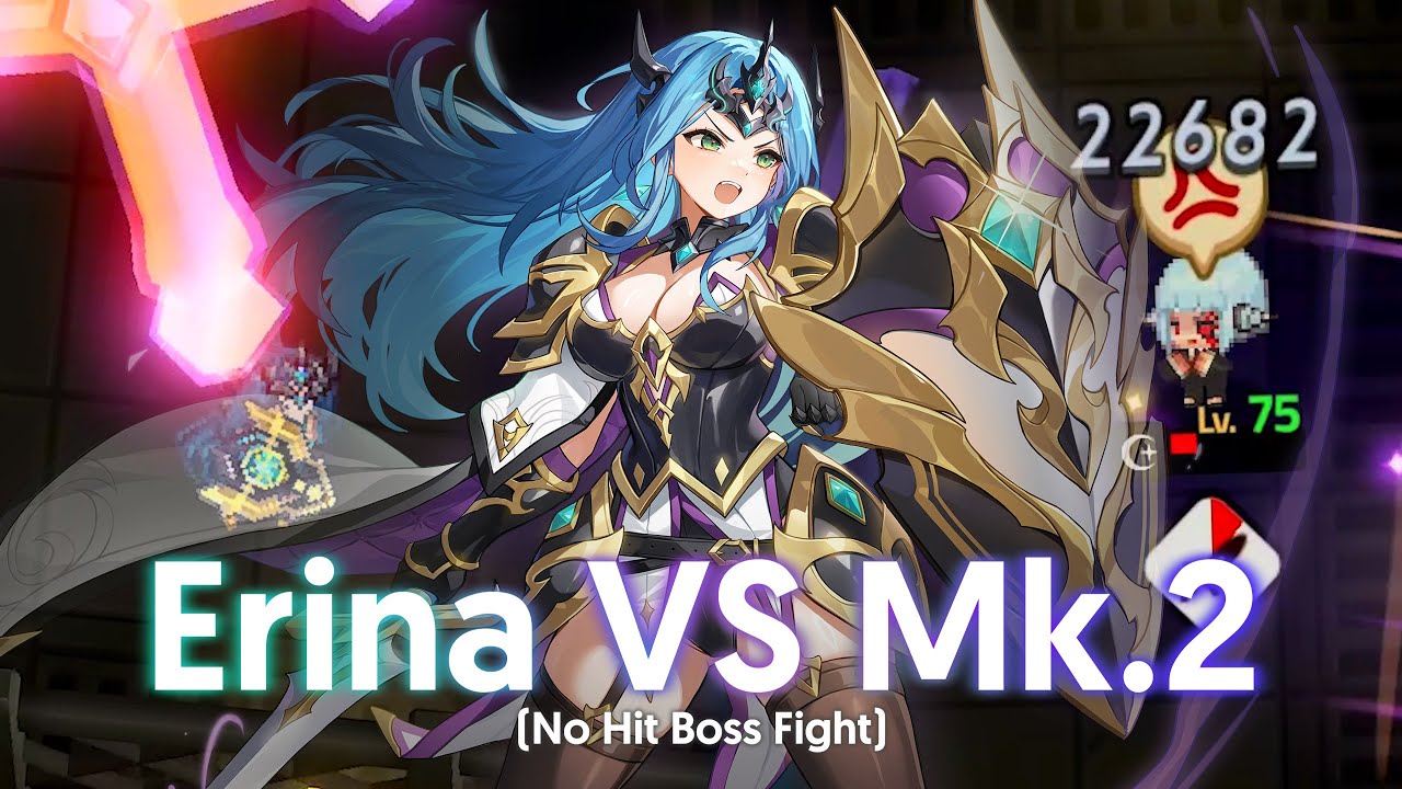 Erina VS Mk.2 No Damage Boss Fight | Guardian Tales - YouTube