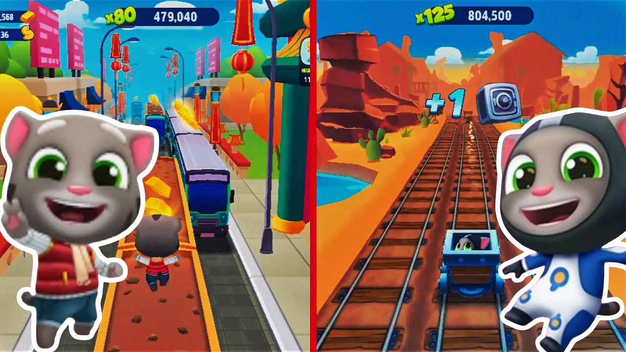 Talking Tom Gold Run New Years - Frosty Tom - Astronaut Tom ...