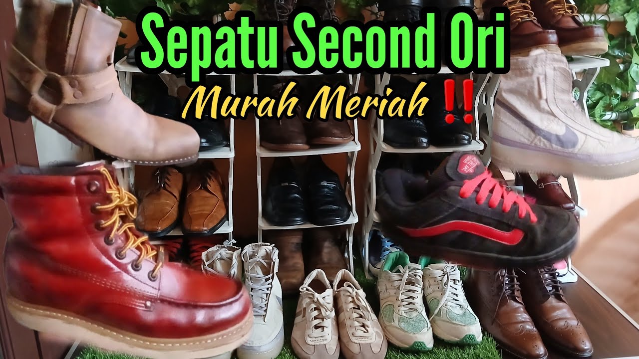 Sepatu Second Original || Pantofel || Sneaker || MURAH !! - YouTube