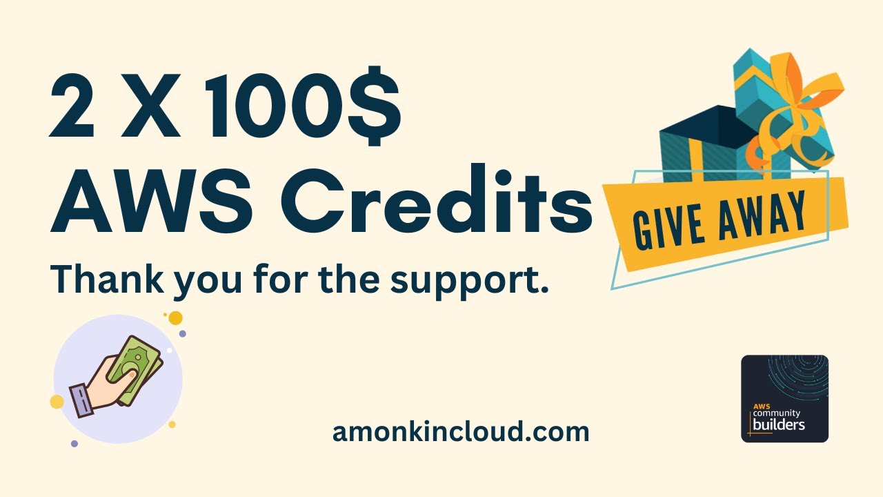 Give Away Announcement 📢 | 2 X 100 $ AWS Credits Give Away 💸 [Closed] #AWS #learnawsforfree ...