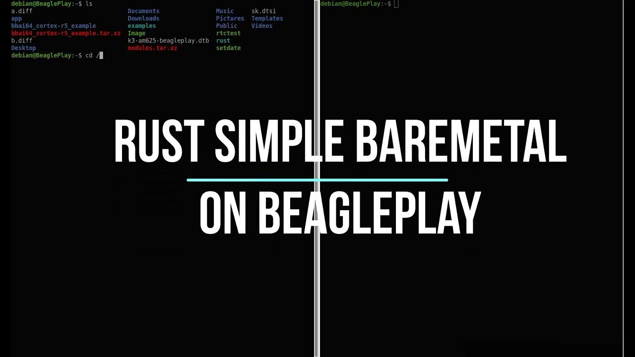 Rust baremetal on BeaglePlay Chapter-1 - YouTube