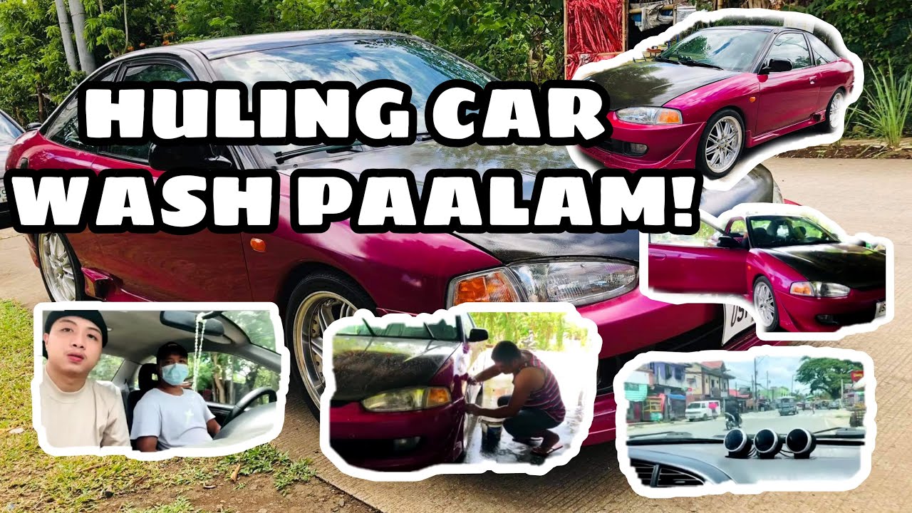 HULING CAR WASH KAY MITSUBISHI GSR 2 DOOR PAALAM NA!|| CARVLOG#6 - YouTube