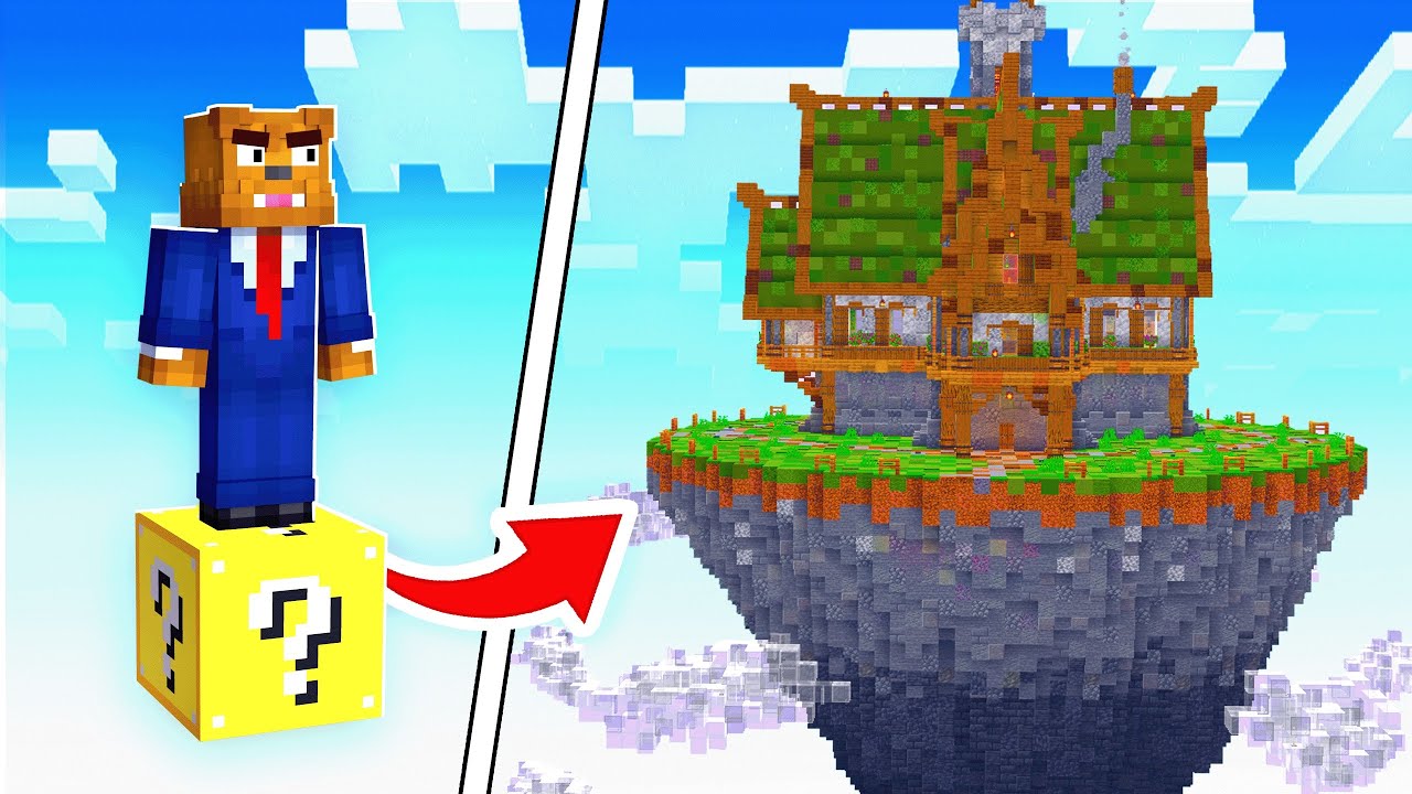 The BEST Start To A One Block Island In Minecraft - YouTube