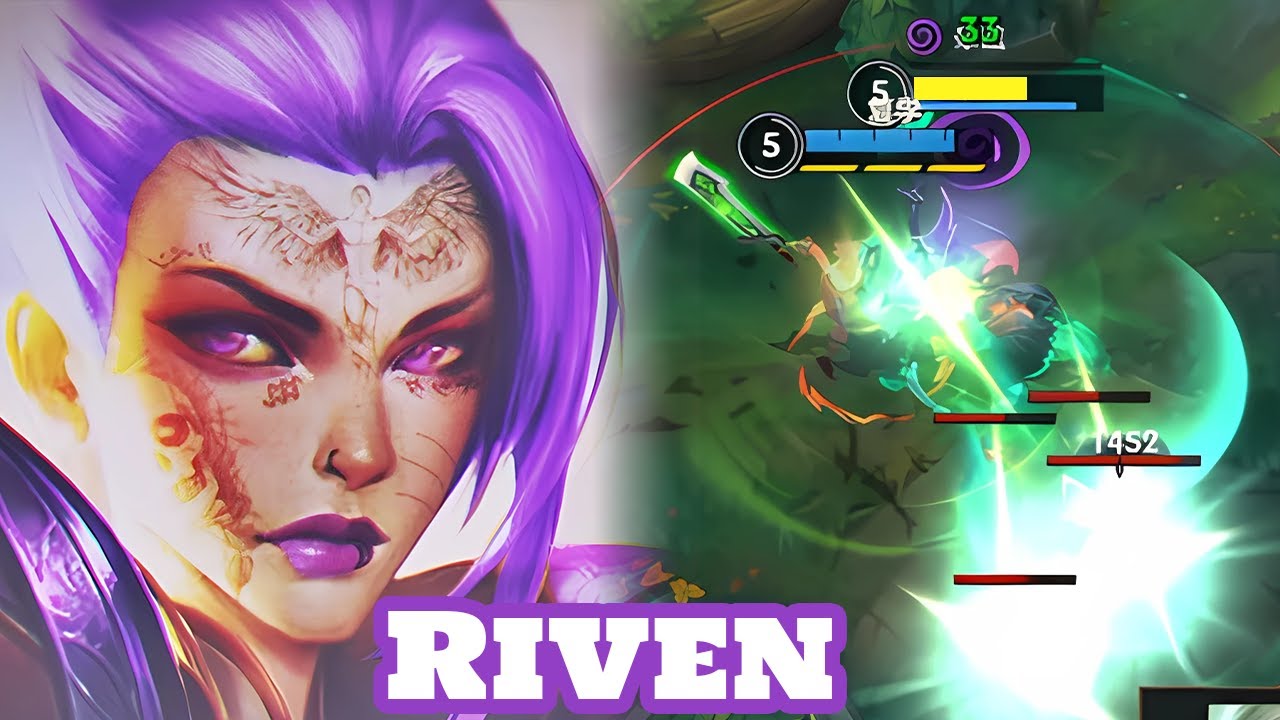 Wild Rift China Riven - hard CARRY RIVEN 1vs9 Build Runes - Rank ...