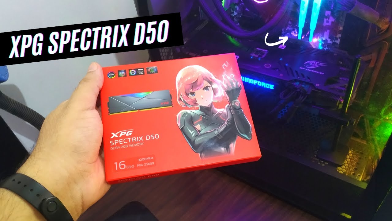 MEMÓRIAS XPG SPECTRIX D50, 32GB, uma das memórias mais bonitas que já vi - "UNBOXING E ...