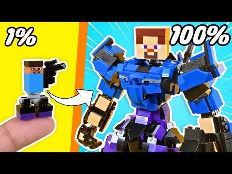 Small vs Large Lego Builds....
