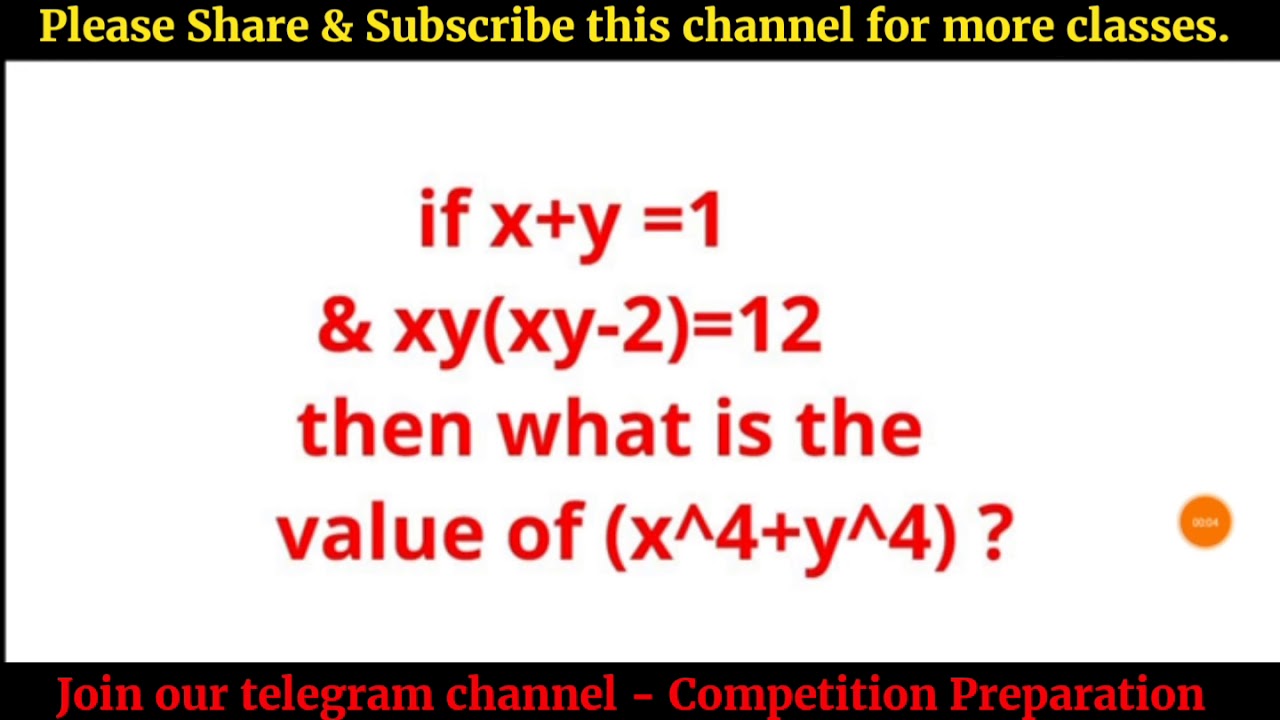 Most Important Algebra Question Asked in SSC | Important Algebra ...