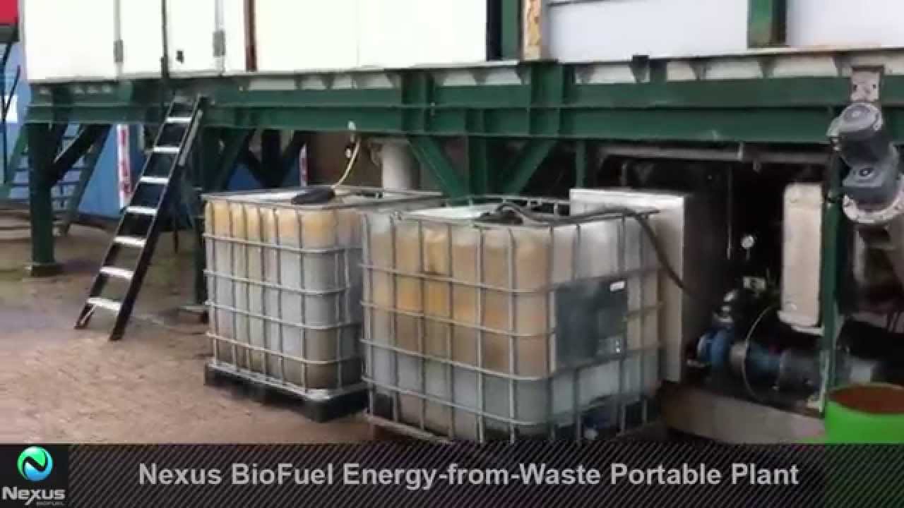 Nexus BioFuel Energy Pilot Plant (Waste-to-Energy) - YouTube