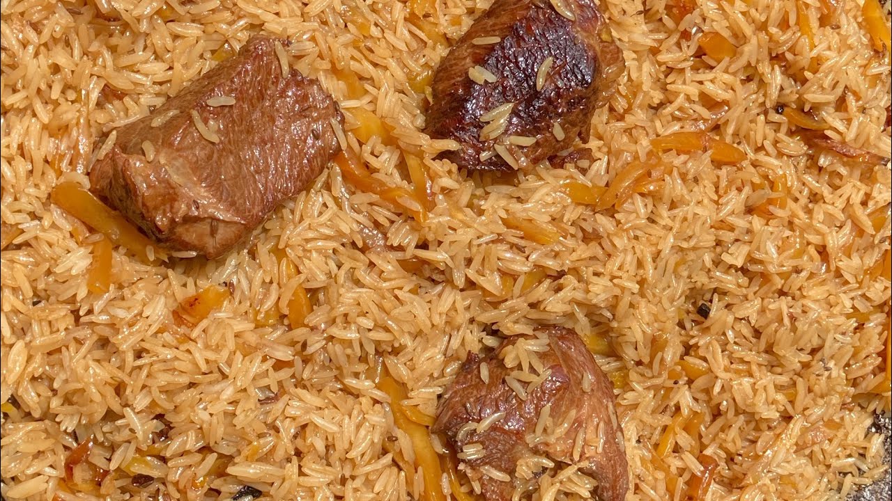 Osh (palov) tayyorlash jarayonidan lavha - YouTube