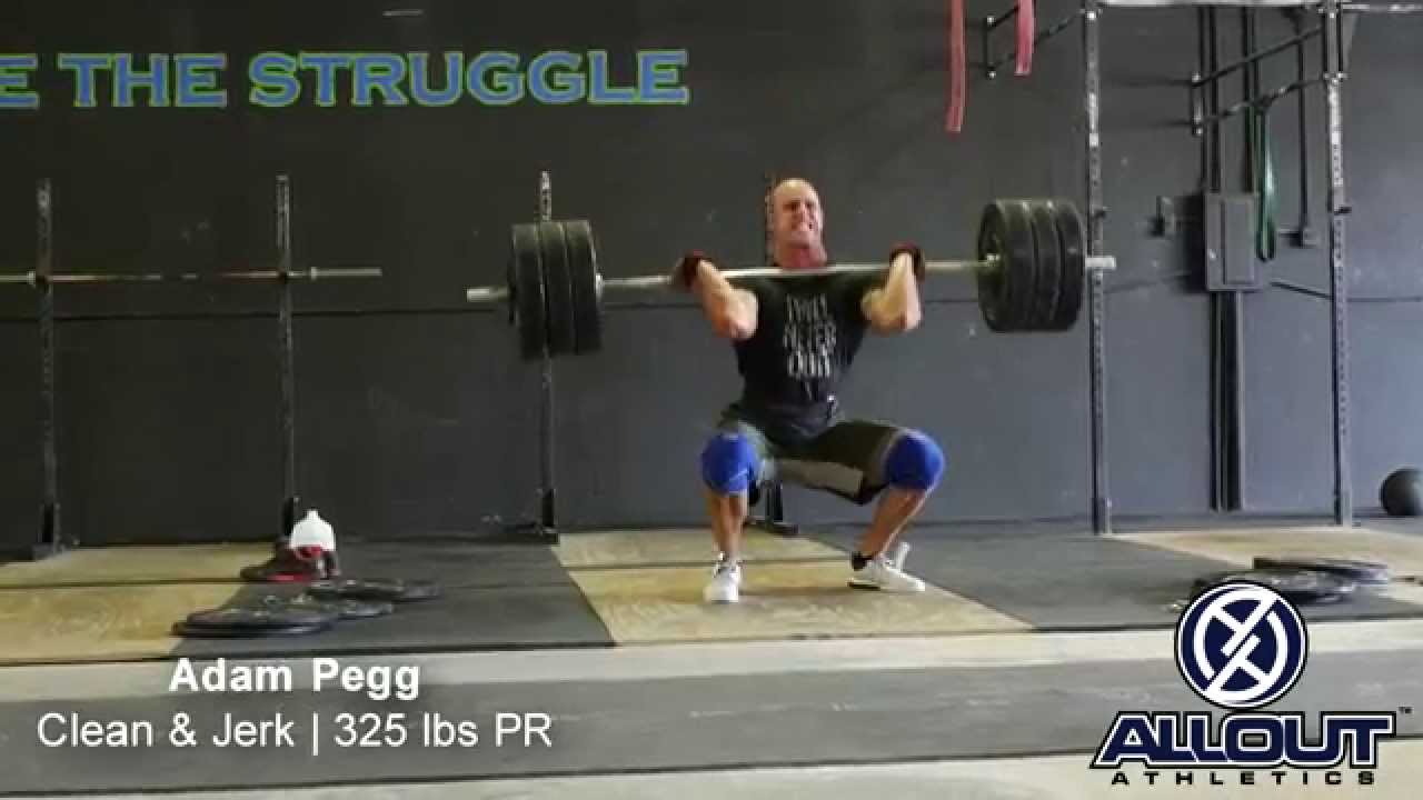 Adam Pegg | Clean & Jerk 325 lbs PR | All Out Athletics - YouTube