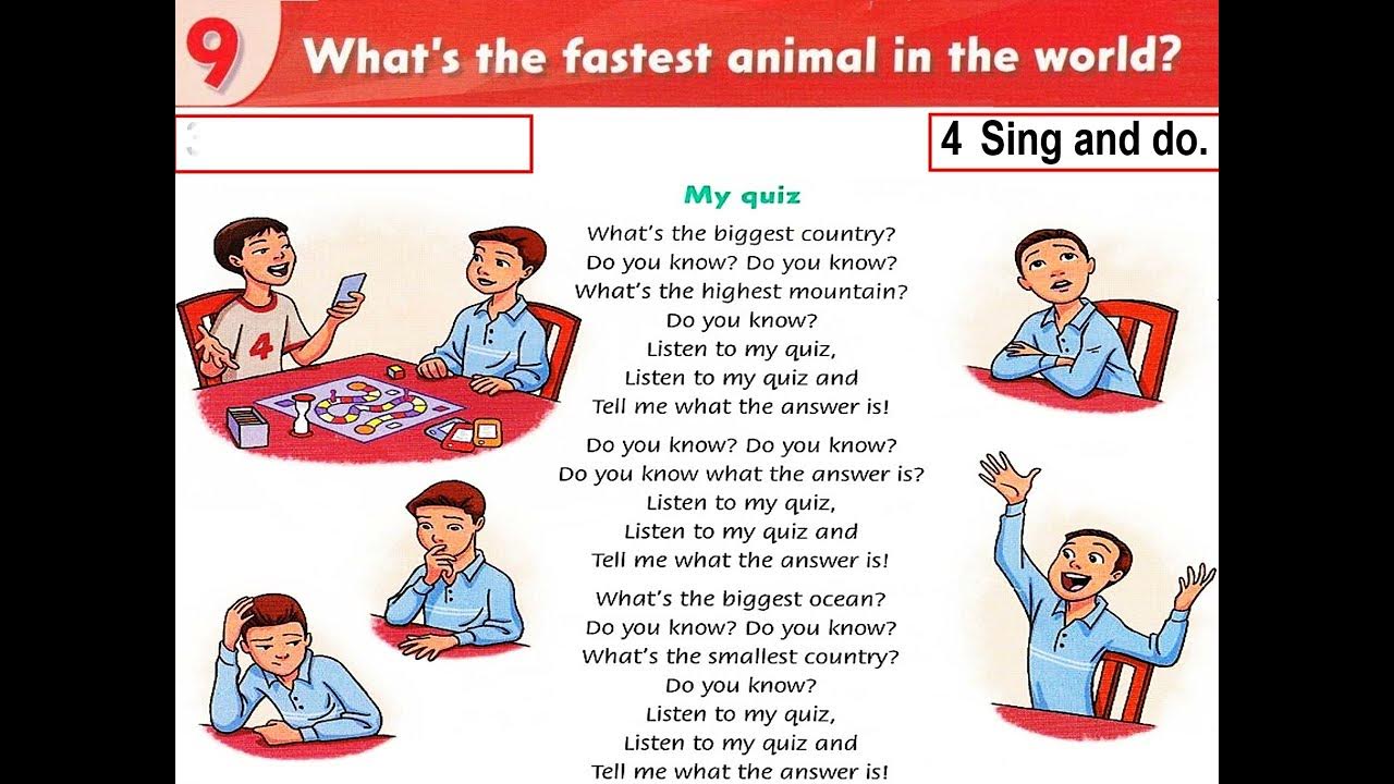 Level 3 - Unit 9 - Part C ( Song) - My Quiz - YouTube